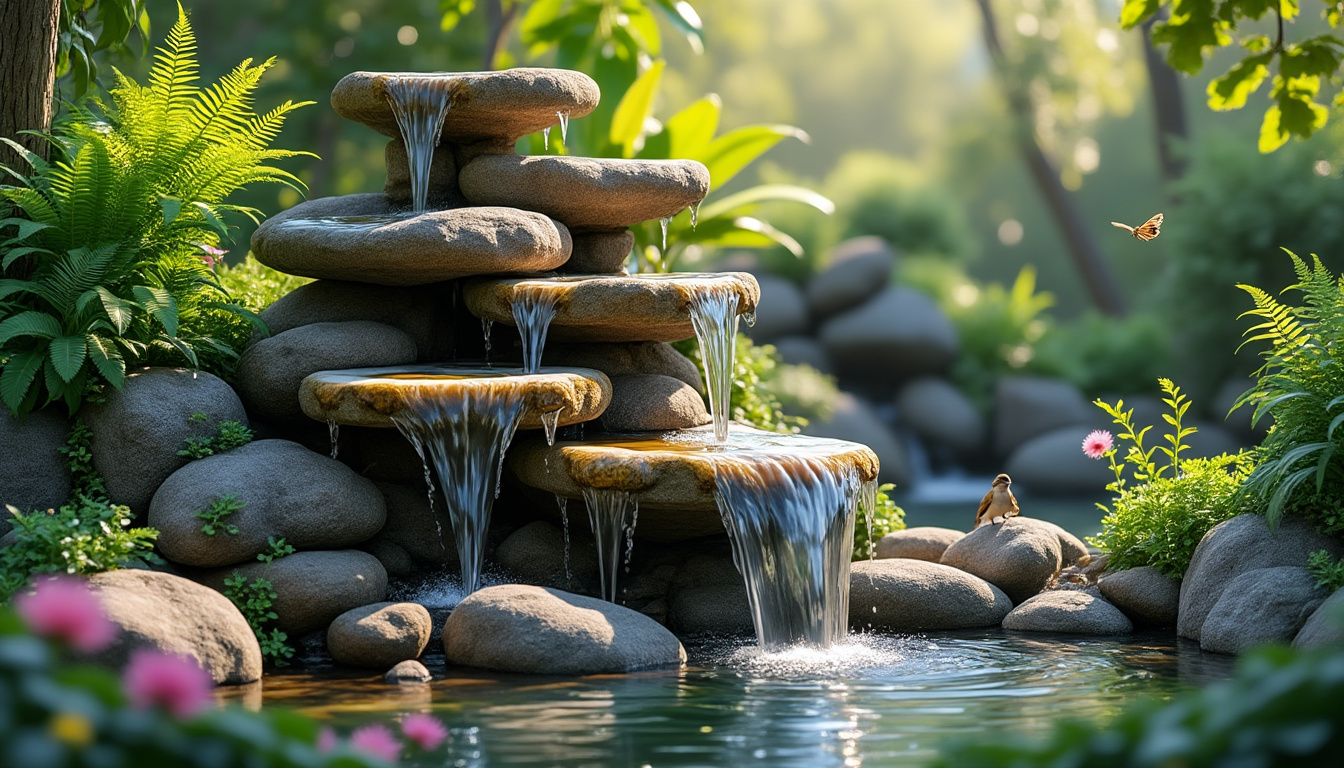 Fabriquez une fontaine cascade à étages : guide DIY facile